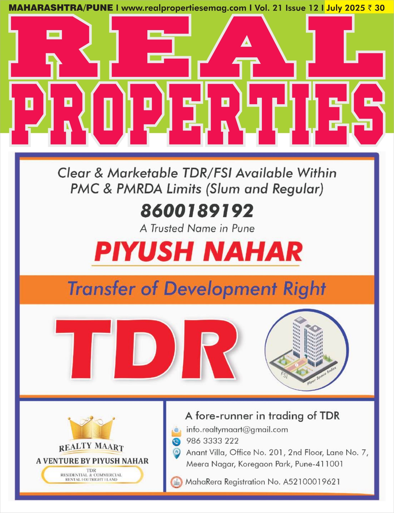 Real Properties July 2025 Issue - Page 1 - Real Magazine